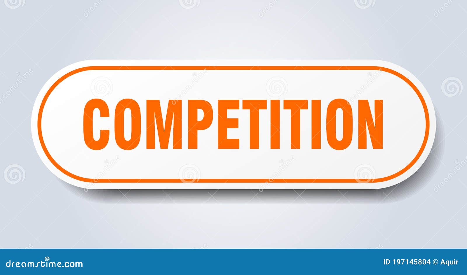 Competition sticker. stock vector. Illustration of button - 197145804