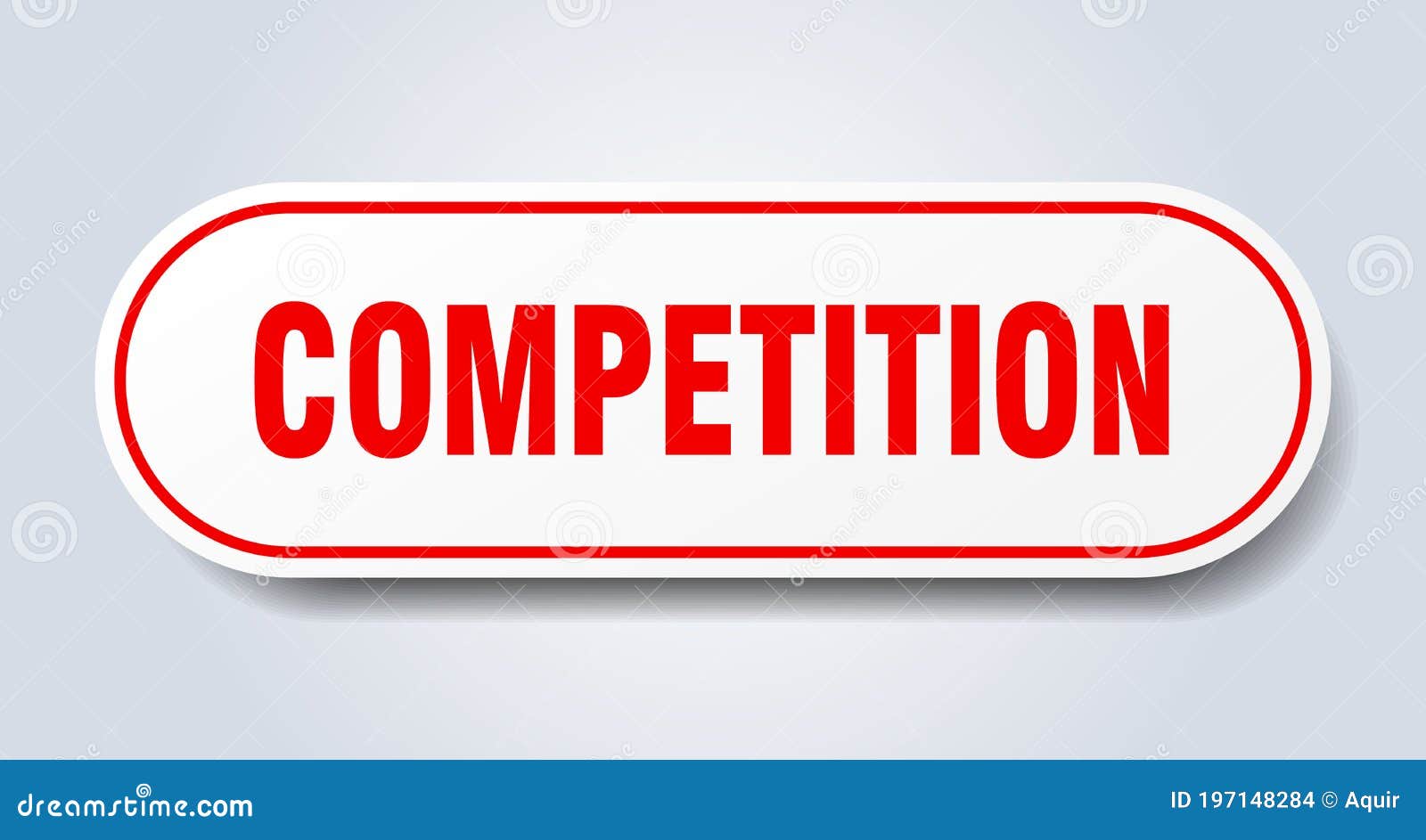 Competition sticker. stock vector. Illustration of banner - 197148284