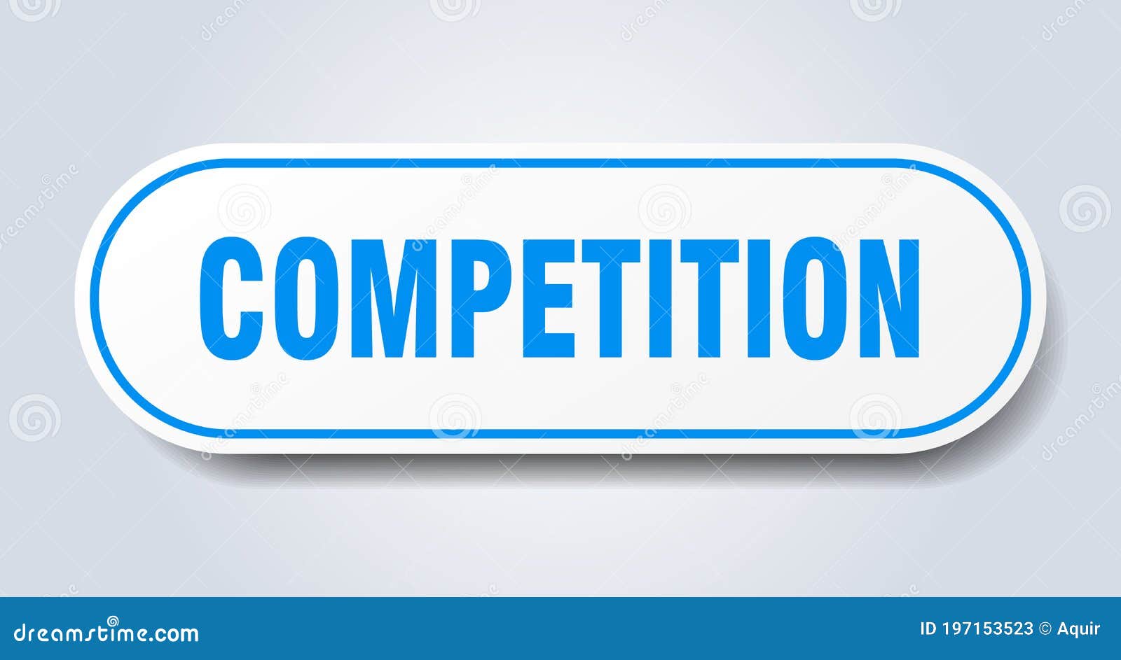 Competition sticker. stock vector. Illustration of badge - 197153523