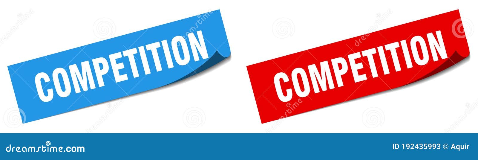 Competition Sticker. Competition Sign Set Stock Vector - Illustration ...
