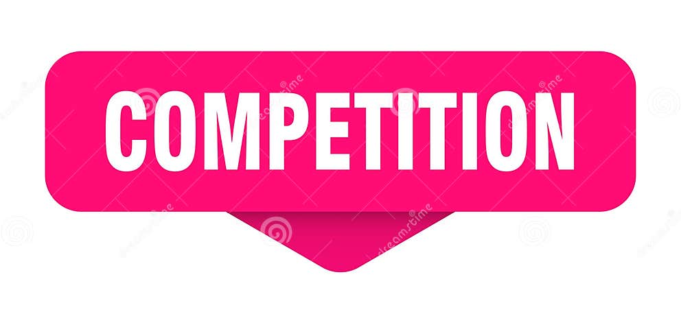 Competition Sticker. Competition Sign on Transparent Background Stock ...