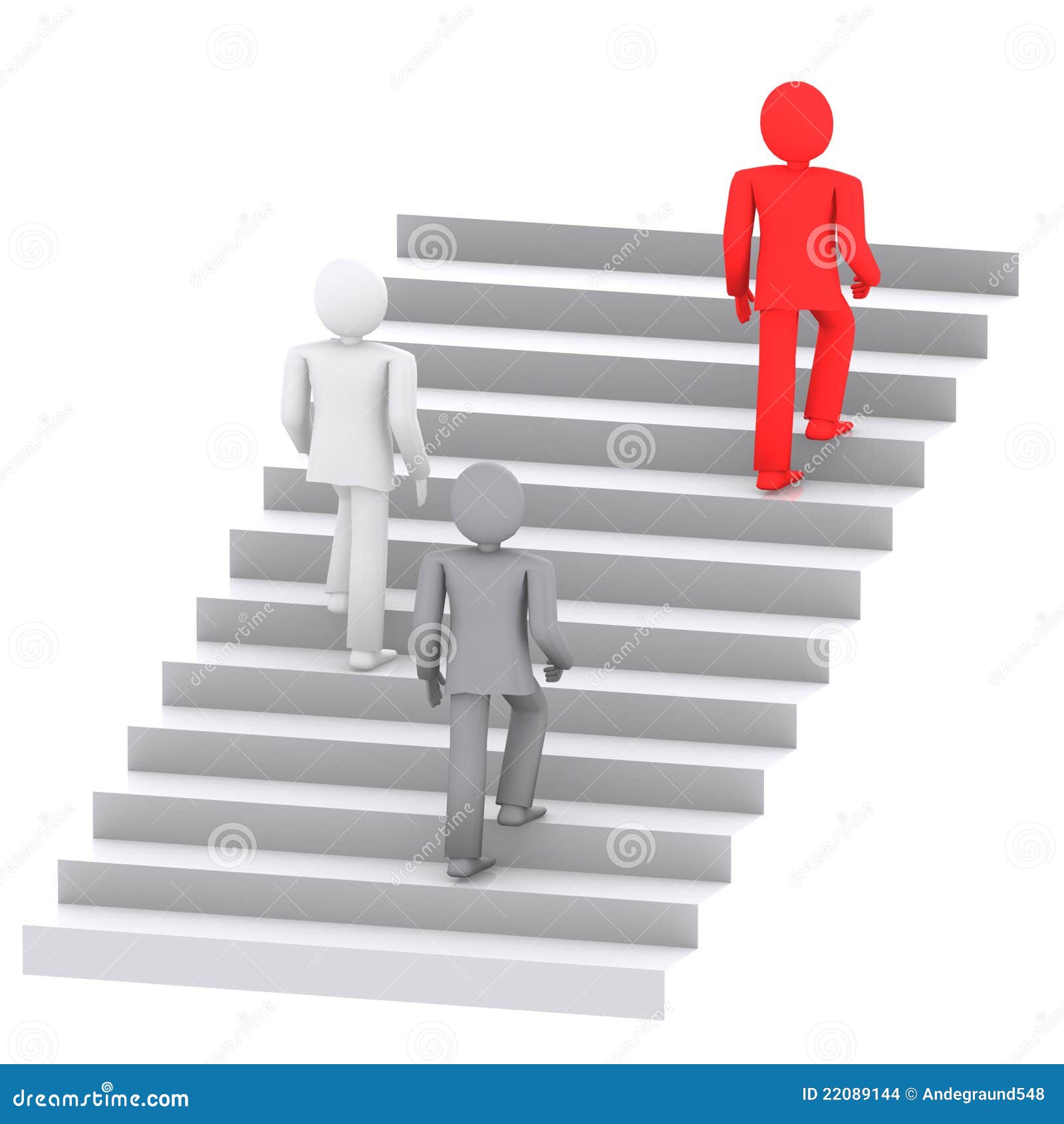 Competition, Success, Ladder Stock Illustration - Illustration of ...