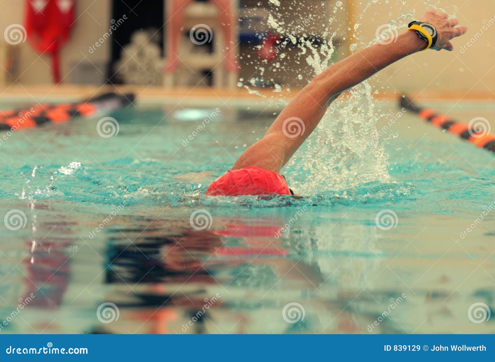 Competition swimmer stock image. Image of thiathlete, athletic - 839129