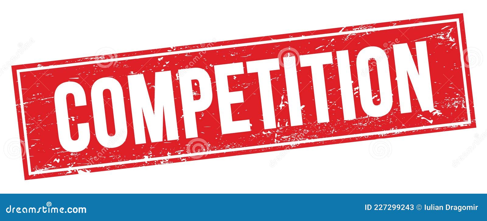 COMPETITION Text on Red Grungy Rectangle Stamp Stock Illustration ...