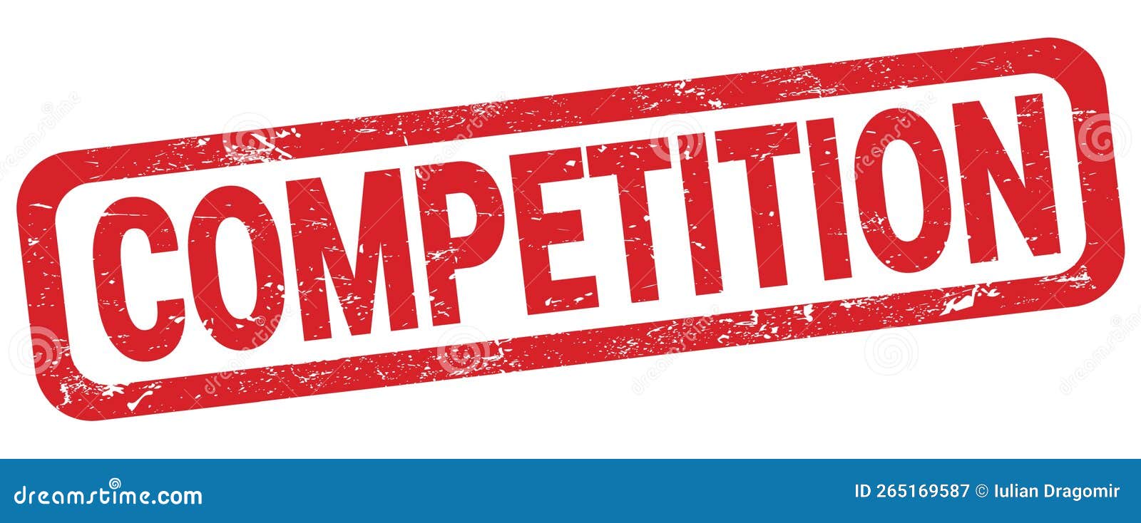 COMPETITION Text Written on Red Rectangle Stamp Stock Illustration ...
