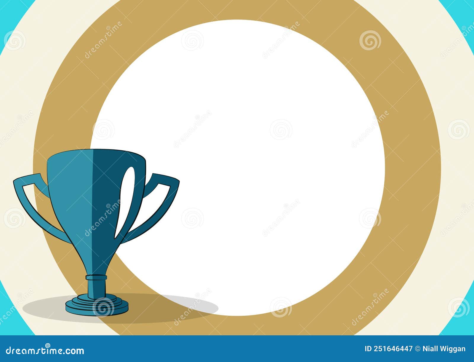 Competition Trophy Drawing with Large Blank Space Background Displaying ...