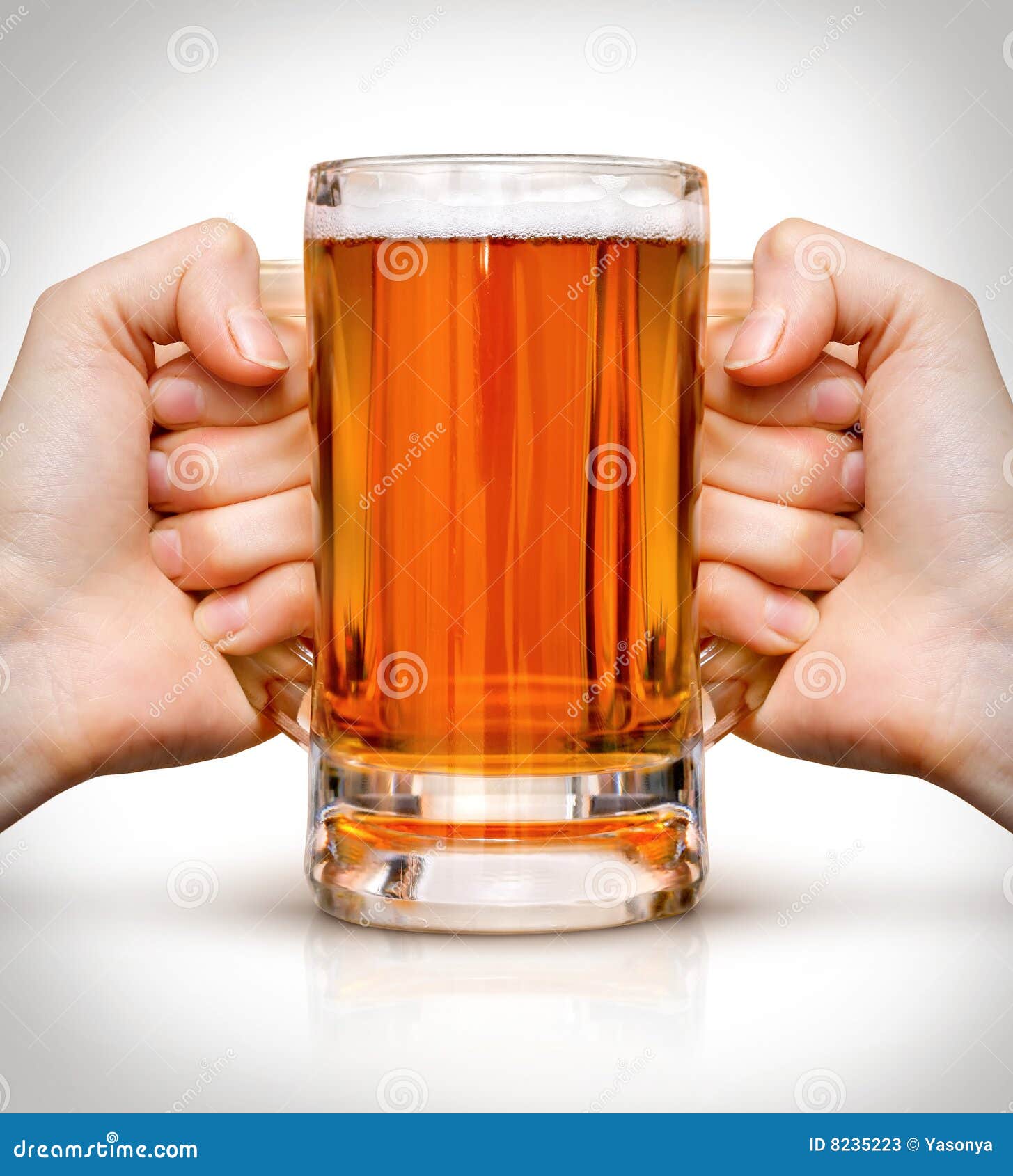 Competition of Two Hands with Beer in Glass Stock Image - Image of ...