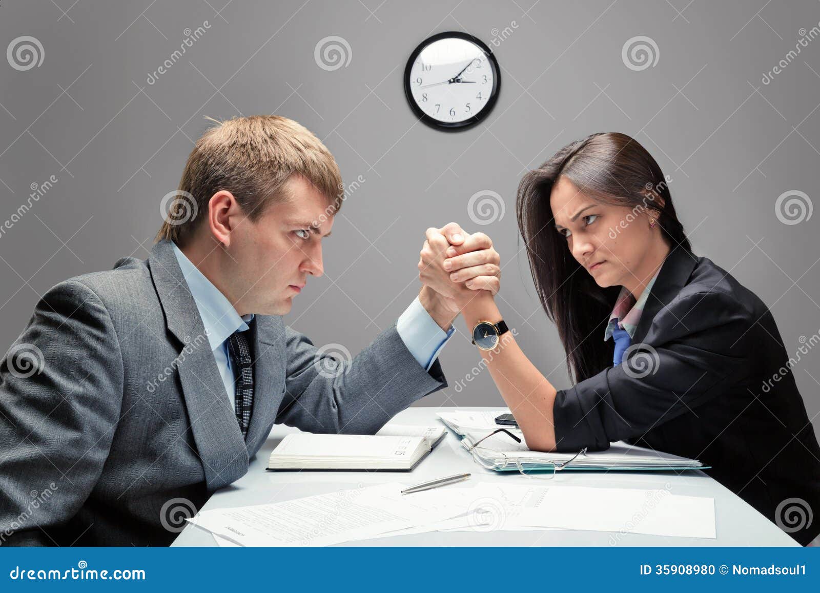Competition stock photo. Image of caucasian, help, frustration - 35908980