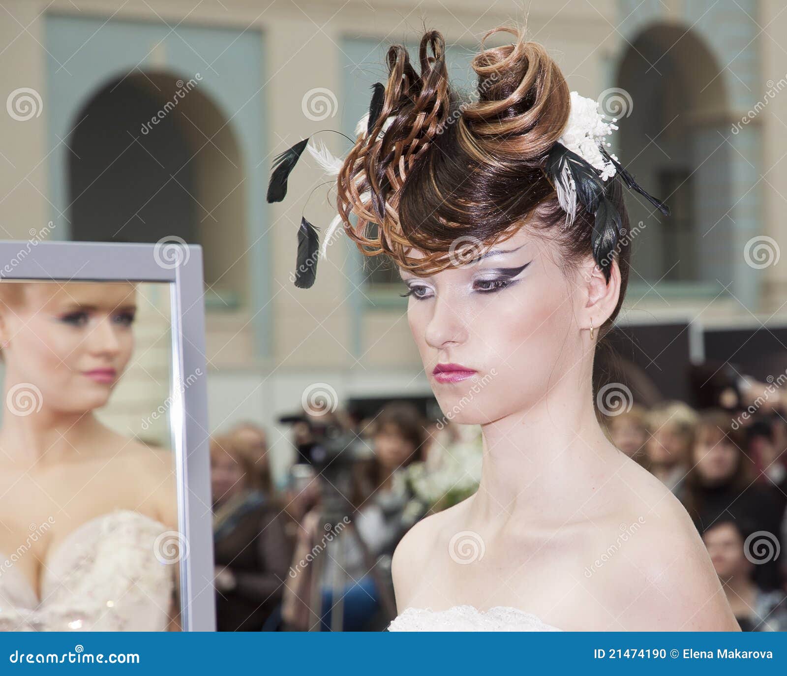 Competition of Wedding Hairdresses 2 Editorial Image - Image of ...