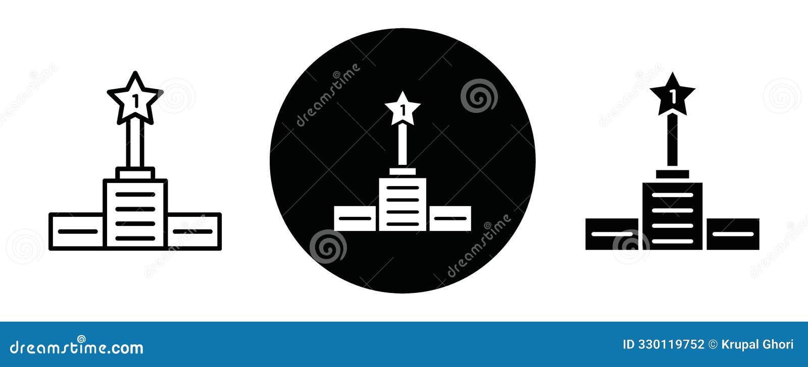 Competition Win Outline Icon Collection or Set. Competition Win Thin ...