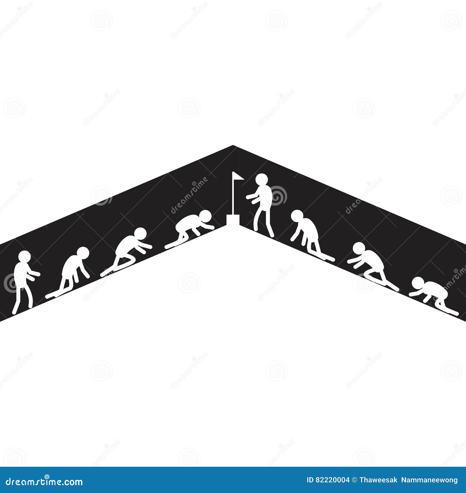 Winner And Loser On The Podium. First Second And Third Place. Ch Vector ...