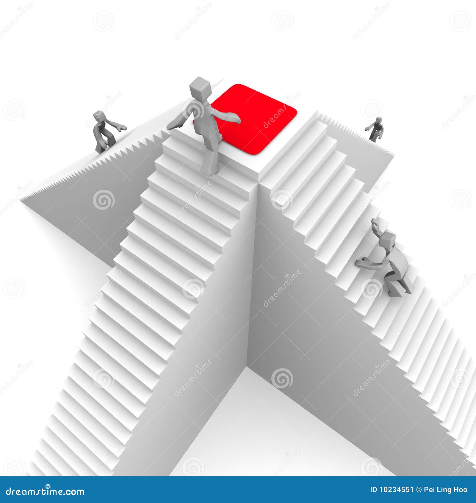 Competition and Winning Concept Stock Illustration - Illustration of ...