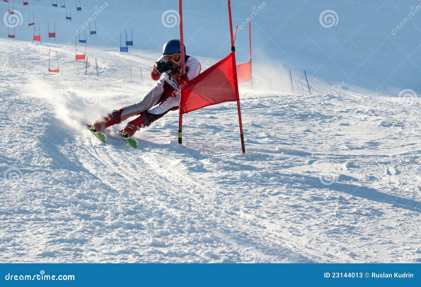 Competitions on Mountain Ski Editorial Stock Photo - Image of ...