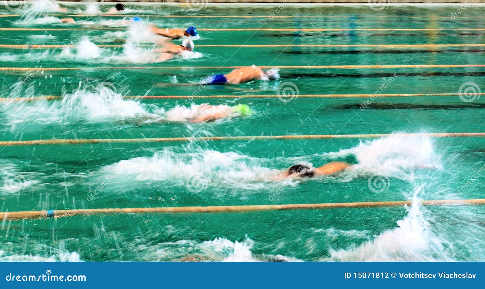 Competitions in Swimming Pool Stock Photo - Image of lane, sport: 15071812