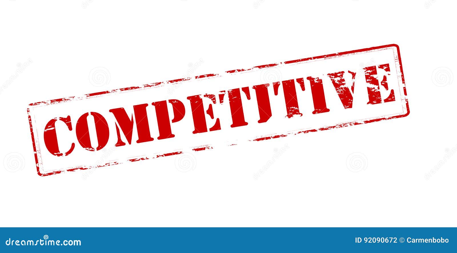 Competitive ilustração stock. Ilustração de vermelho - 92090672