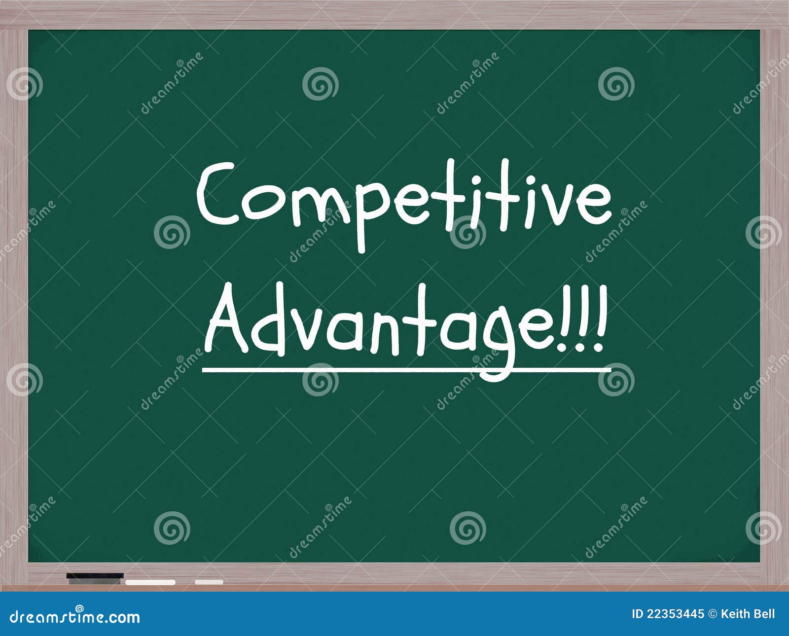 Competitive Advantage Chalkboard Stock Illustration - Illustration of ...