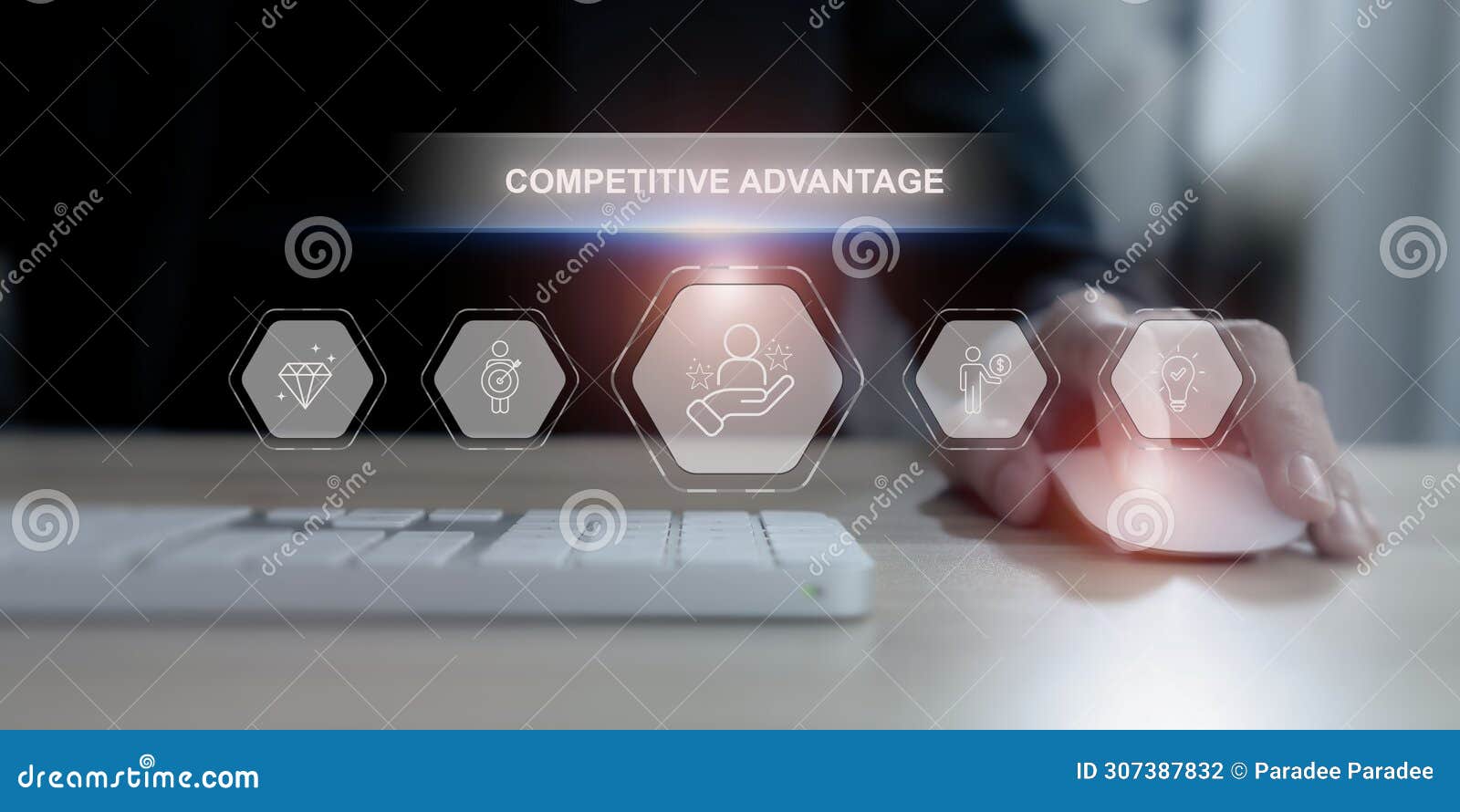 Competitive Advantage Concept. Superior in Terms of Quality, Cost ...