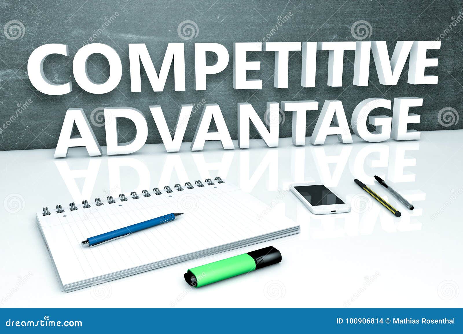 Competitive Advantage Text Concept Stock Illustration - Illustration of ...