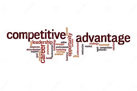 Competitive Advantage Word Cloud Concept Stock Illustration ...