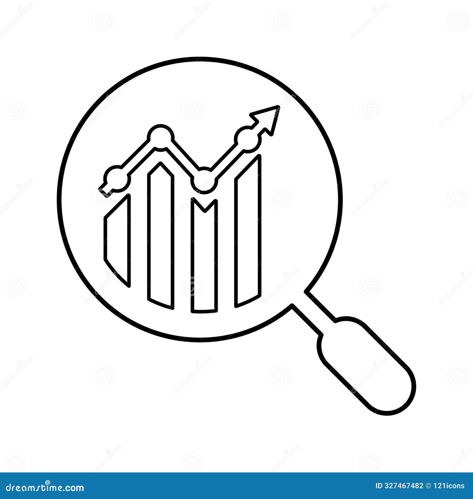 Competitive Analysis Icon. Outline Vector Stock Vector - Illustration ...