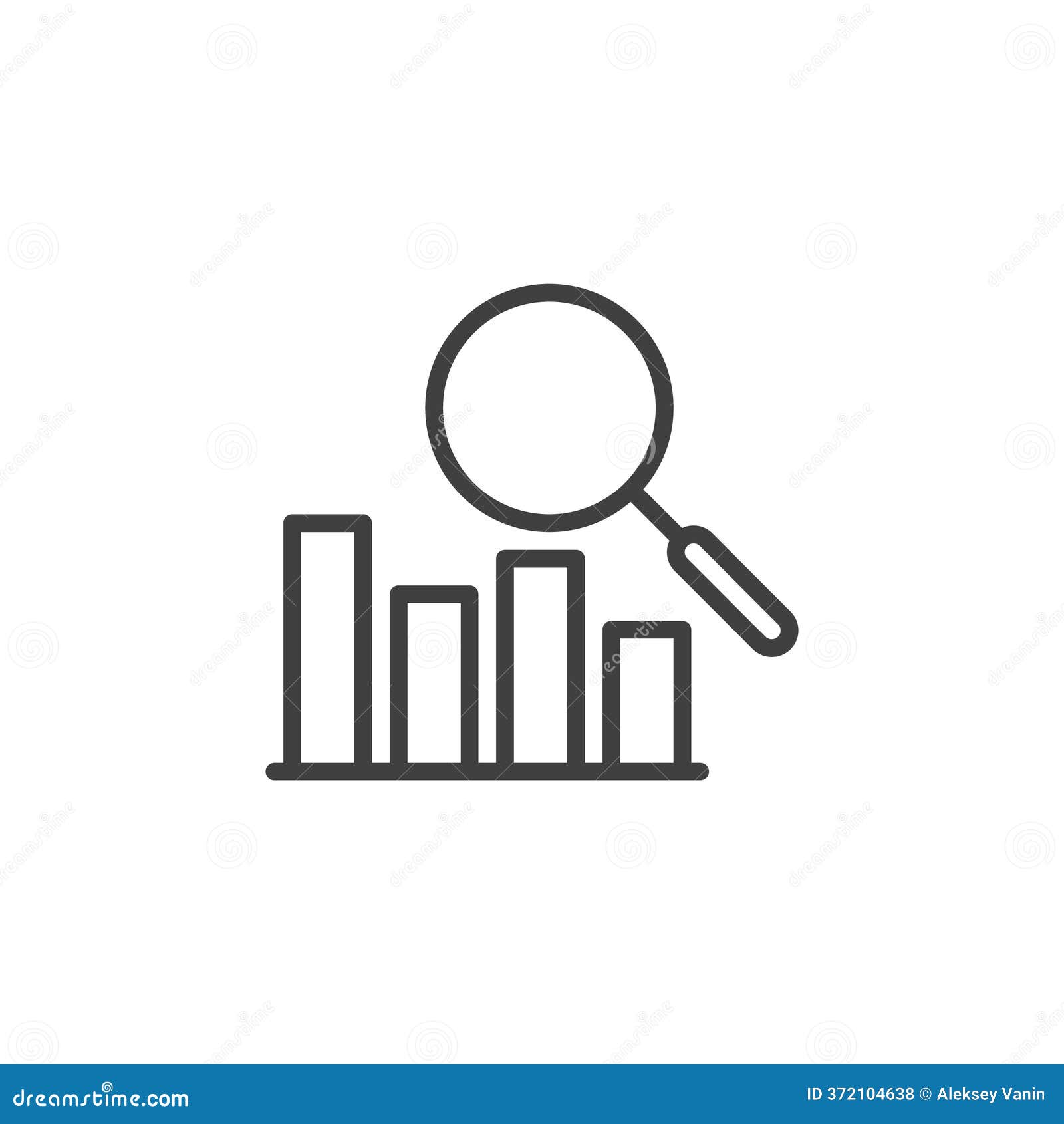 Analysis Line Icons Collection. Data, Metrics, Examination, Evaluation ...