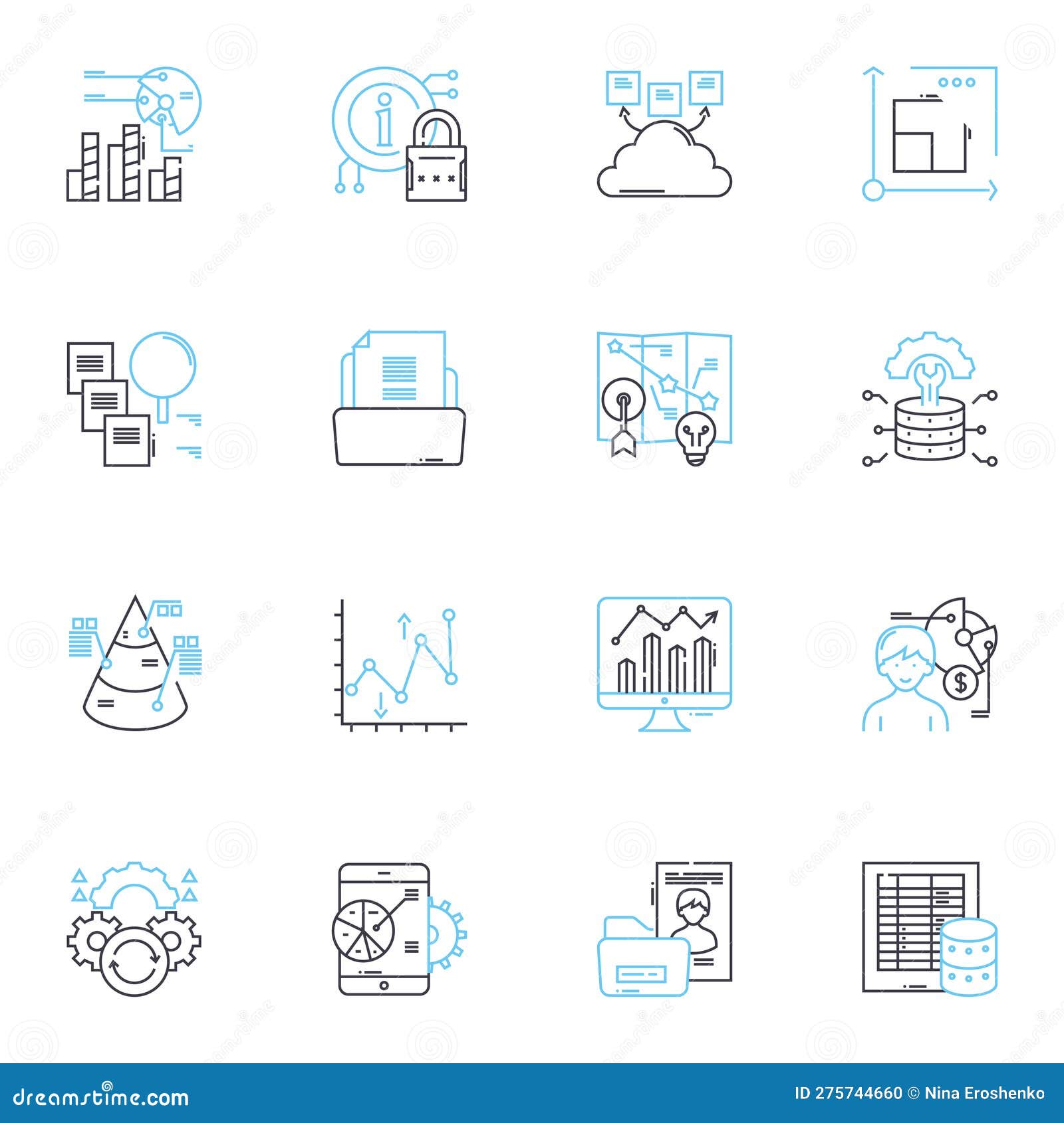 Competitive Analysis Linear Icons Set. Competition, Market, Rivals ... Competitive Analysis Linear Icons Set. Competition, Market, Rivals ...