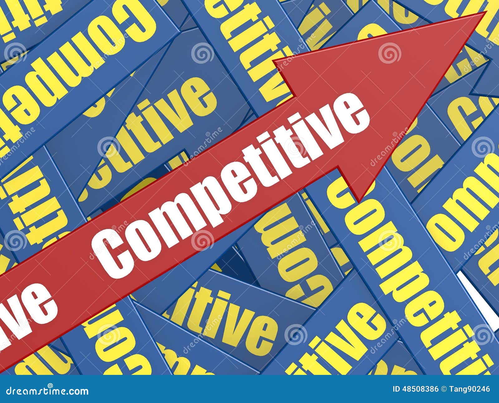 Competitive arrow stock illustration. Illustration of communication ...