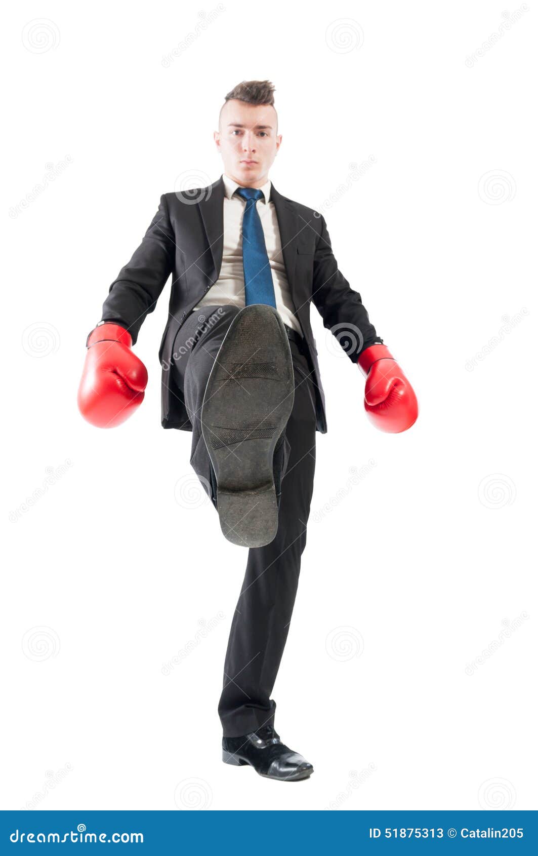 Competitive Business Man Tread Over the Competitors Stock Image - Image ...