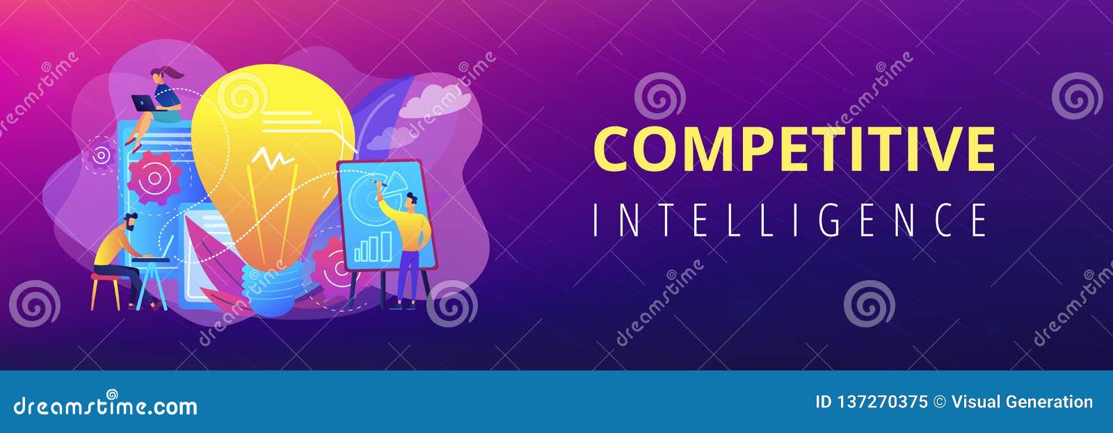 Competitive Intelligence Concept Banner Header. Stock Vector ...