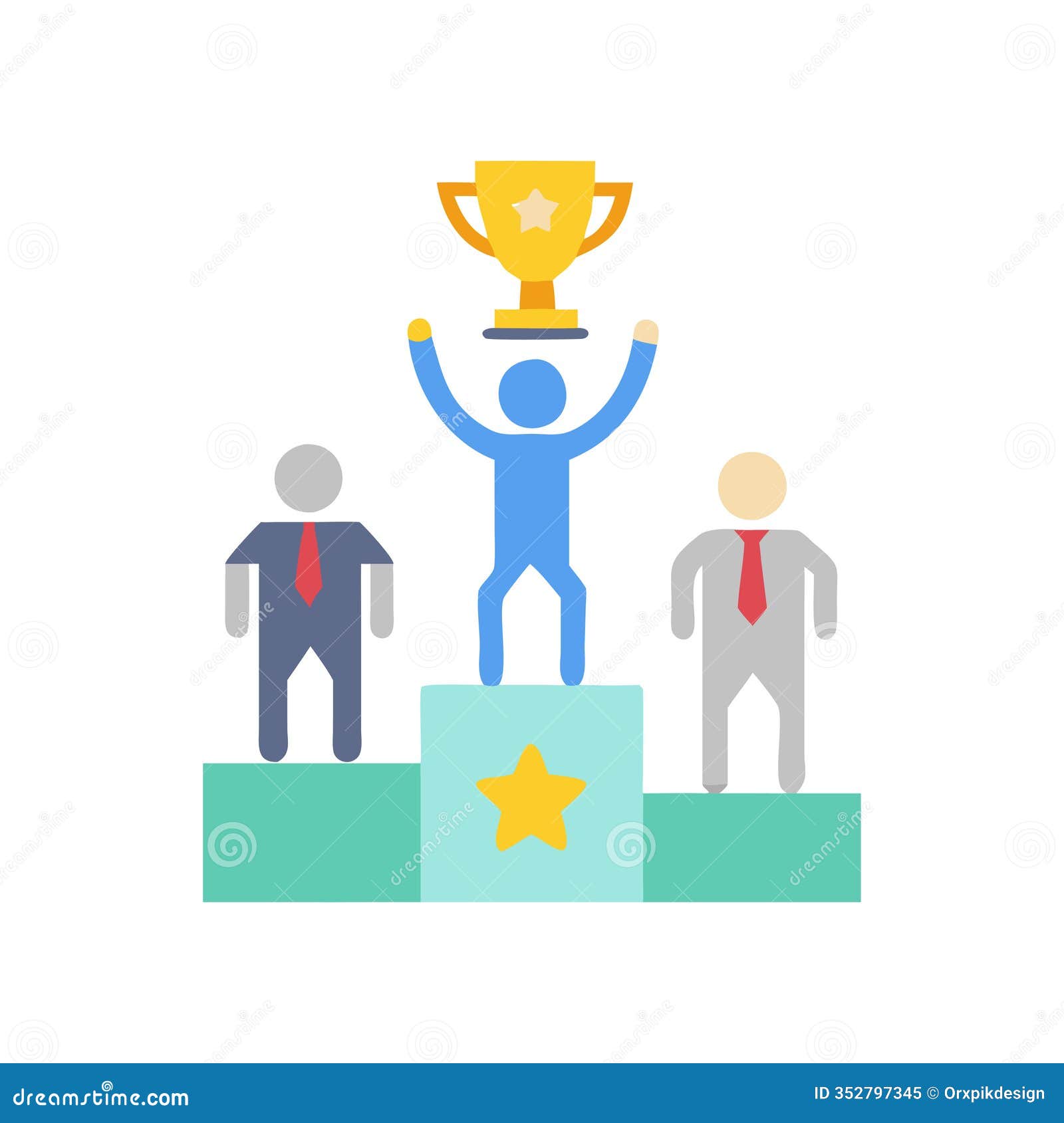 Competitive Landscape Analysis Visual Icon Stock Vector - Illustration ...