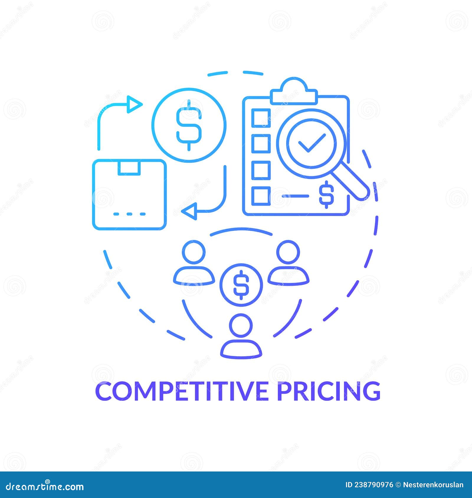 Competitive Pricing Blue Gradient Concept Icon Stock Vector ... Competitive Pricing Blue Gradient Concept Icon Stock Vector ...