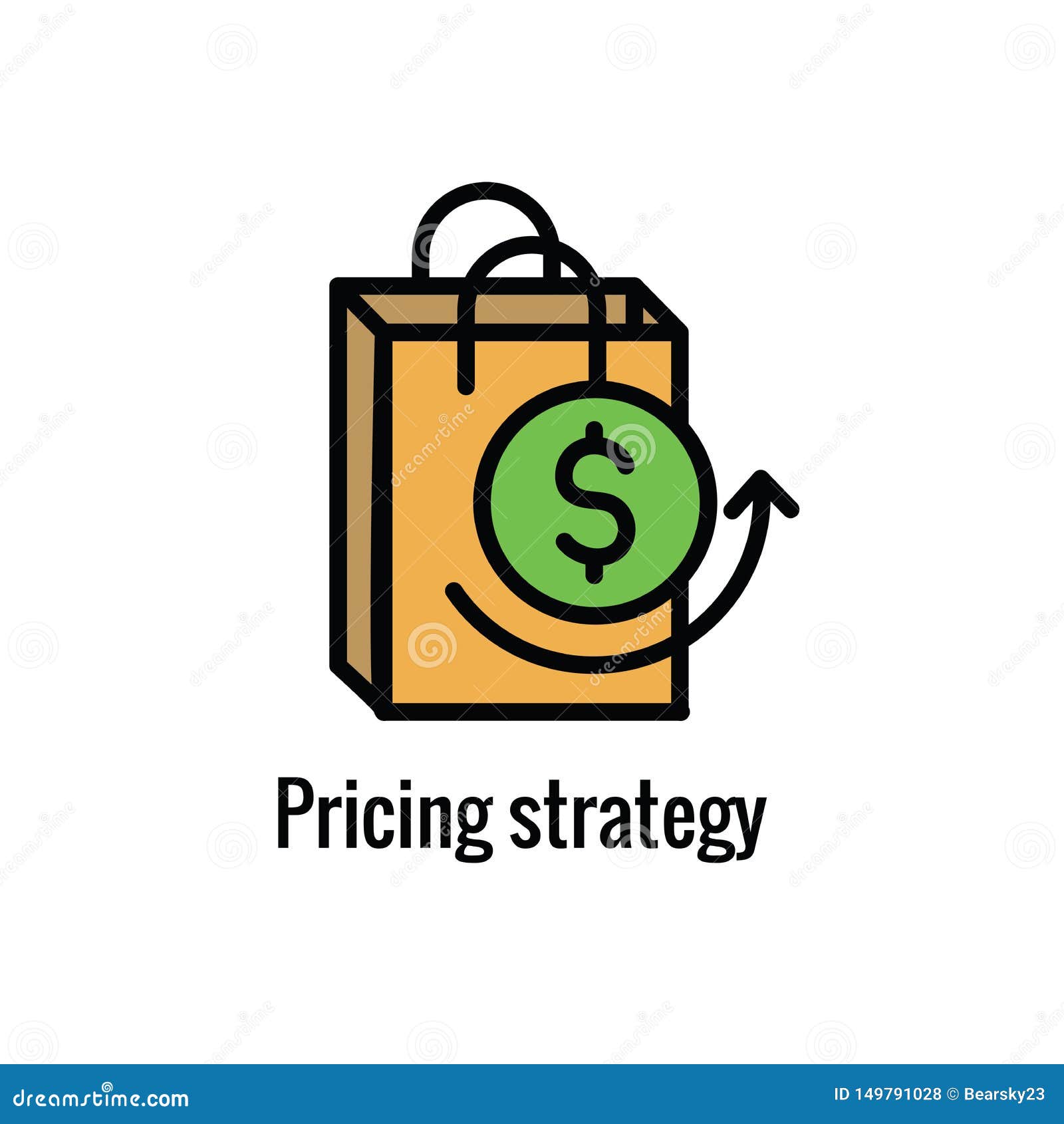 Competitive Pricing Icon Showing an Aspect of Pricing, Growth ...