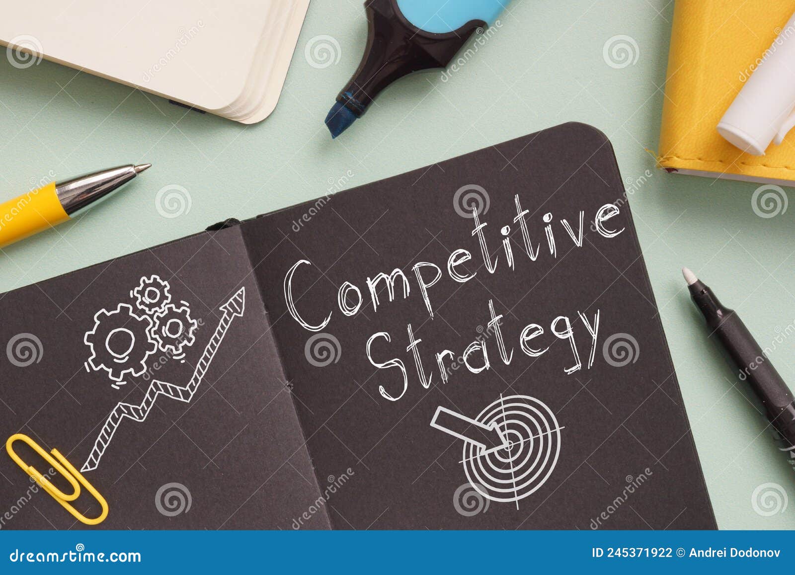 Competitive Strategy is Shown on the Photo Using the Text Stock Photo ...