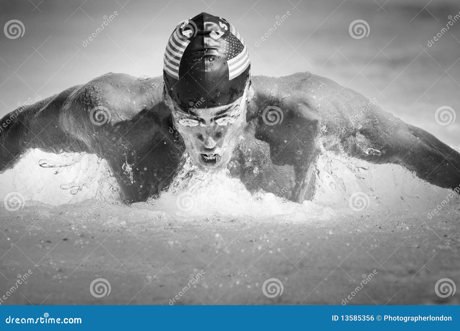 Competitive Swimmer stock photo. Image of young, determination - 13585356