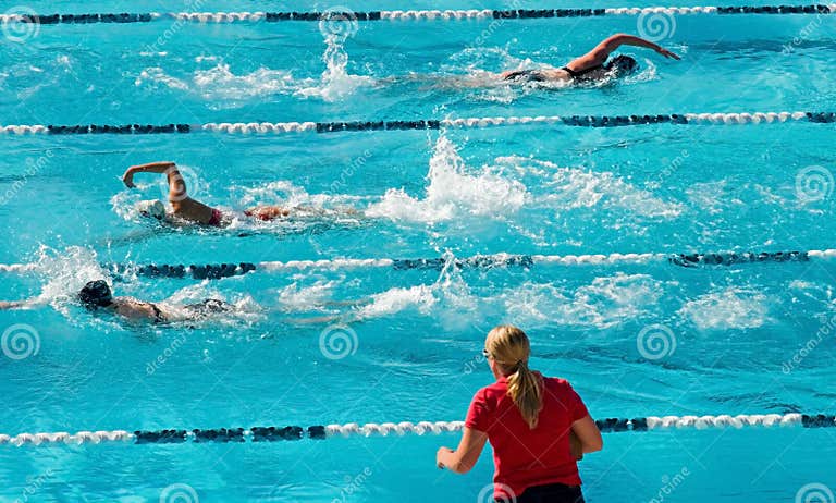 Competitive Swimming stock photo. Image of muscle, determination - 2282596