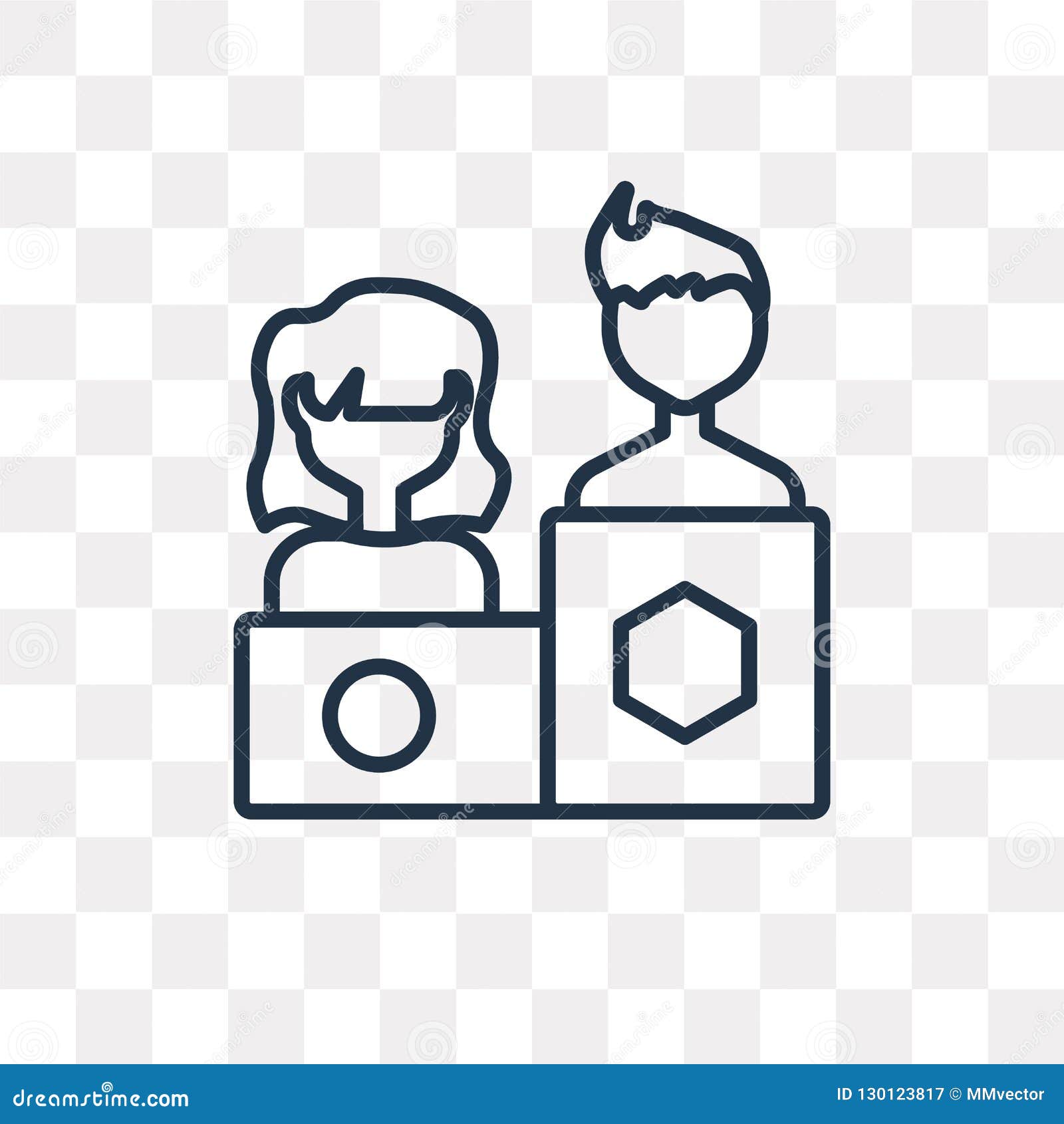 Competitive Vector Icon Isolated on Transparent Background, Line Stock ...