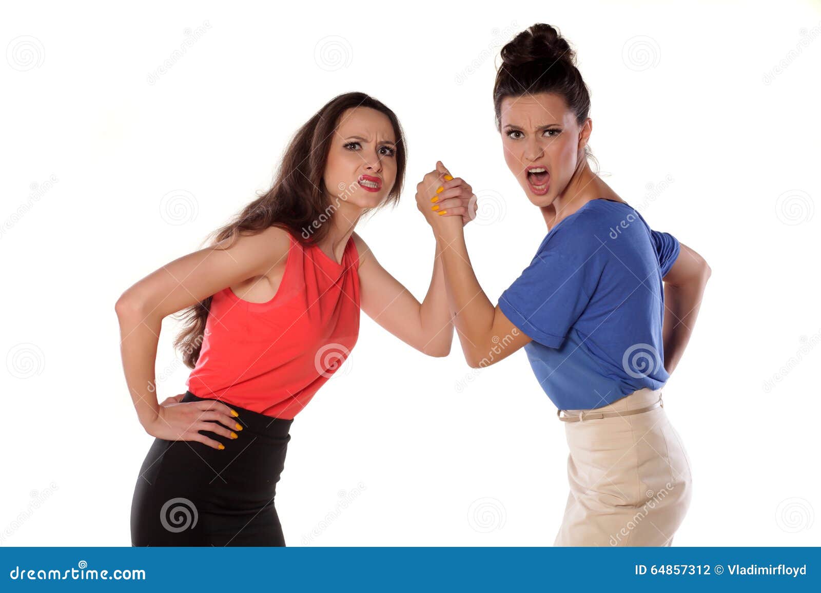 Competitive women stock photo. Image of white, strong - 64857312