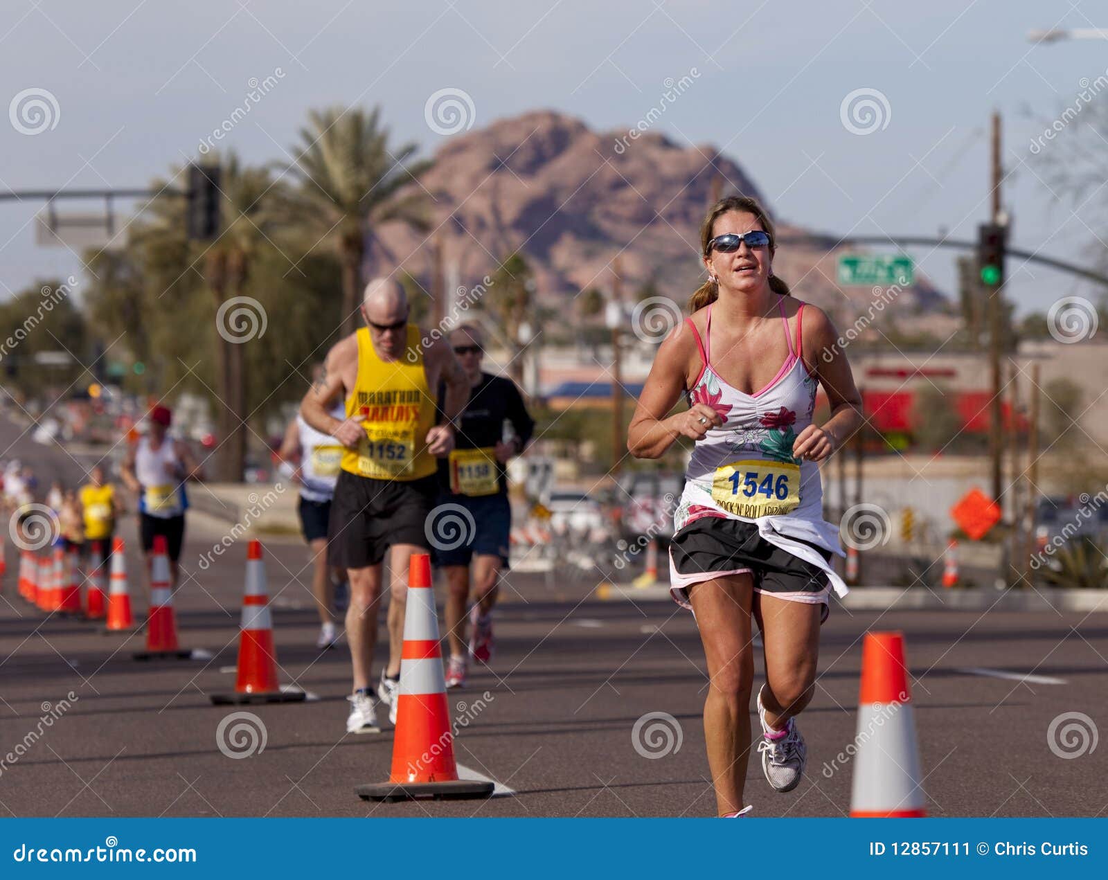 Competitor in the 2010 Phoenix Marathon Editorial Photo - Image of roll ...