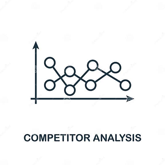 Competitor Analysis Icon. Line Style Element from Business Strategy ...