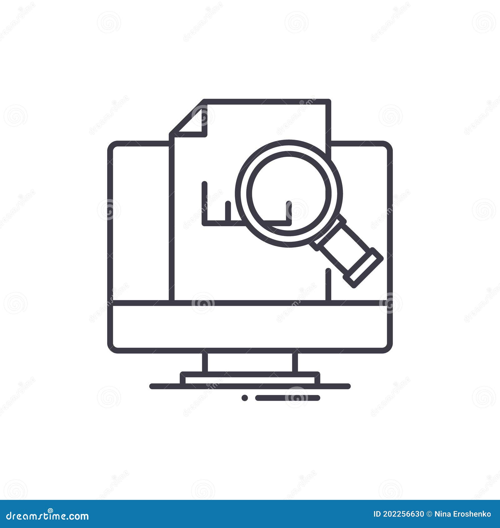 Competitor Analysis Icon, Linear Isolated Illustration, Thin Line ...