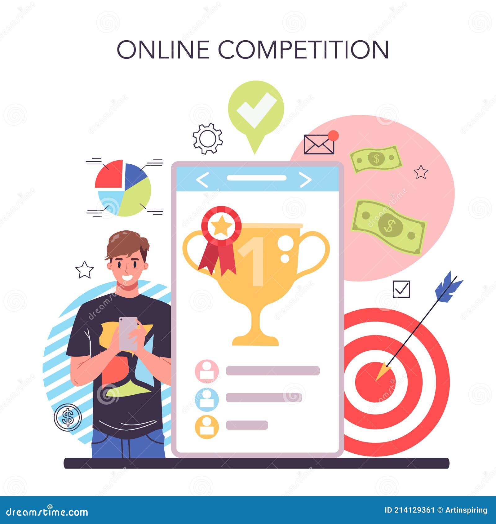 Competitor Analysis Online Service or Platform. Business Competition ...