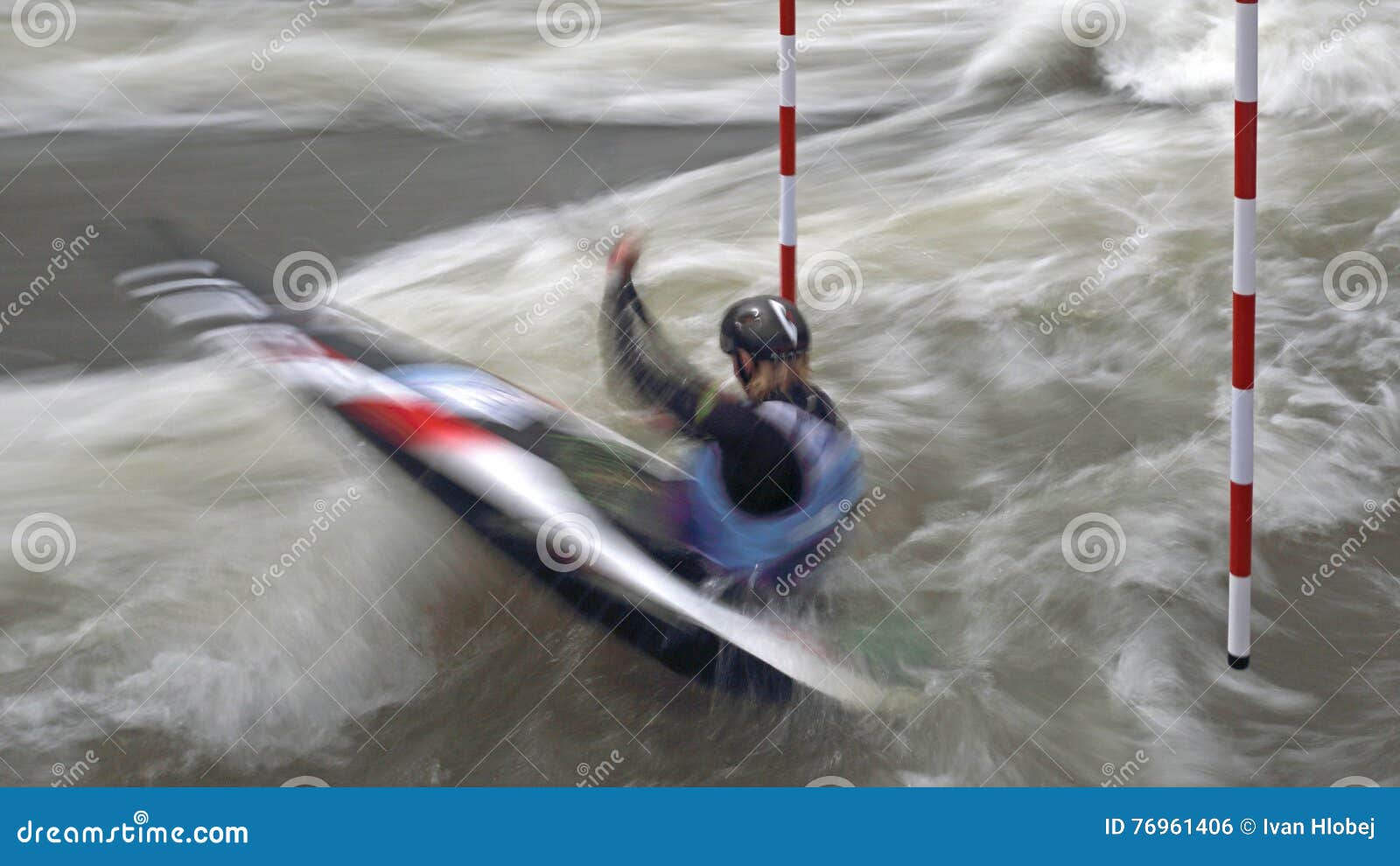 GB Canoe Slalom Athlete In The Women`s C1W Class Stretching To Get ...