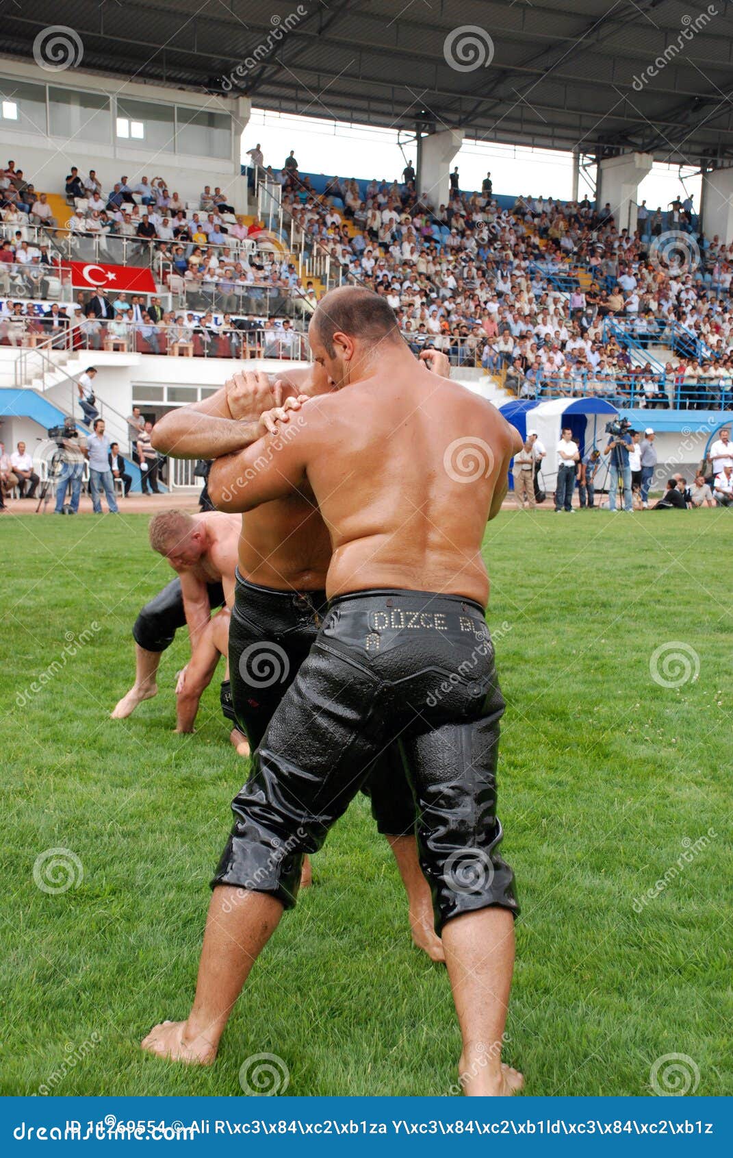 Competitore Dei Lottatori Nello Stadio Immagine Stock Editoriale ...