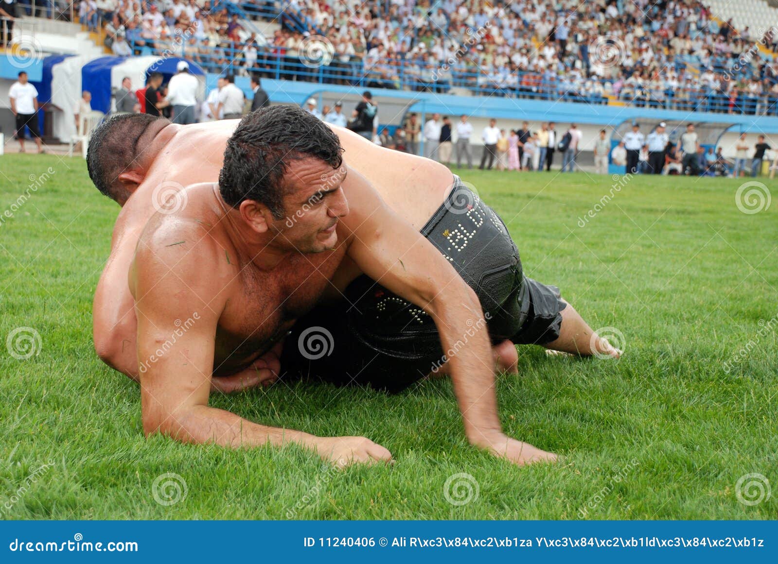 Competitore Del Lottatore Nello Stadio Fotografia Editoriale - Immagine ...