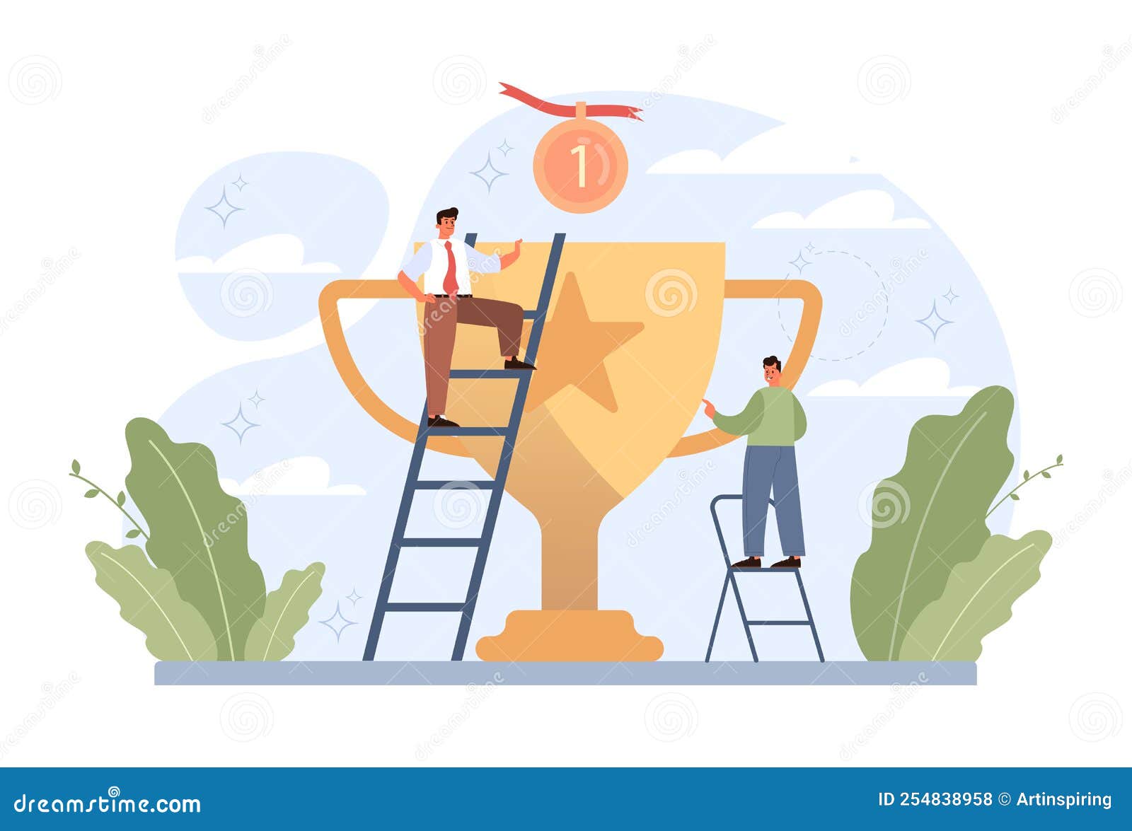 Competitors Concept. Business or Interpersonal Competition Stock Vector ...