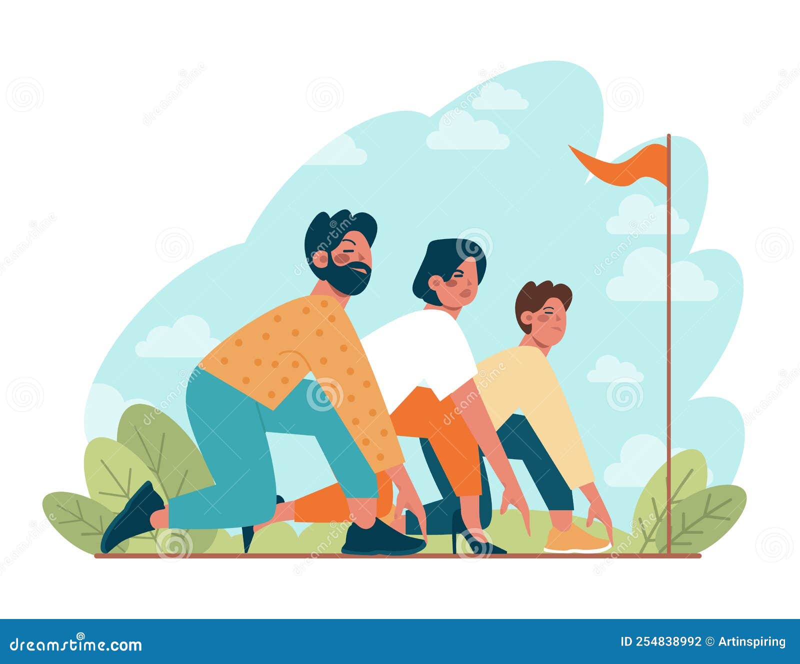 Competitors Concept. Business or Interpersonal Competition Stock Vector ...