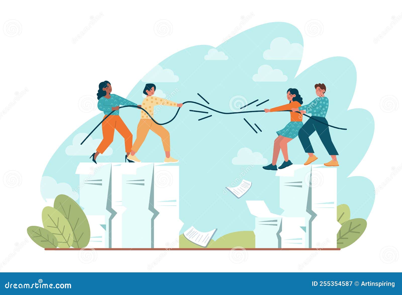 Competitors Concept. Business or Interpersonal Competition Stock Vector ...