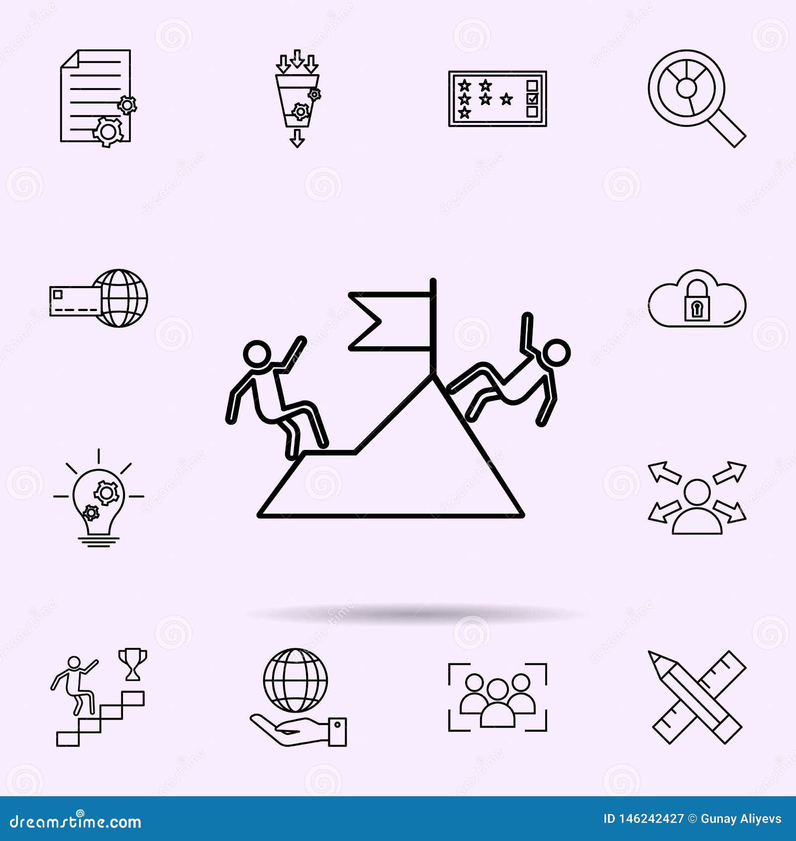 Competitors Icon. Universal Set of Web Mix for Website Design and ...