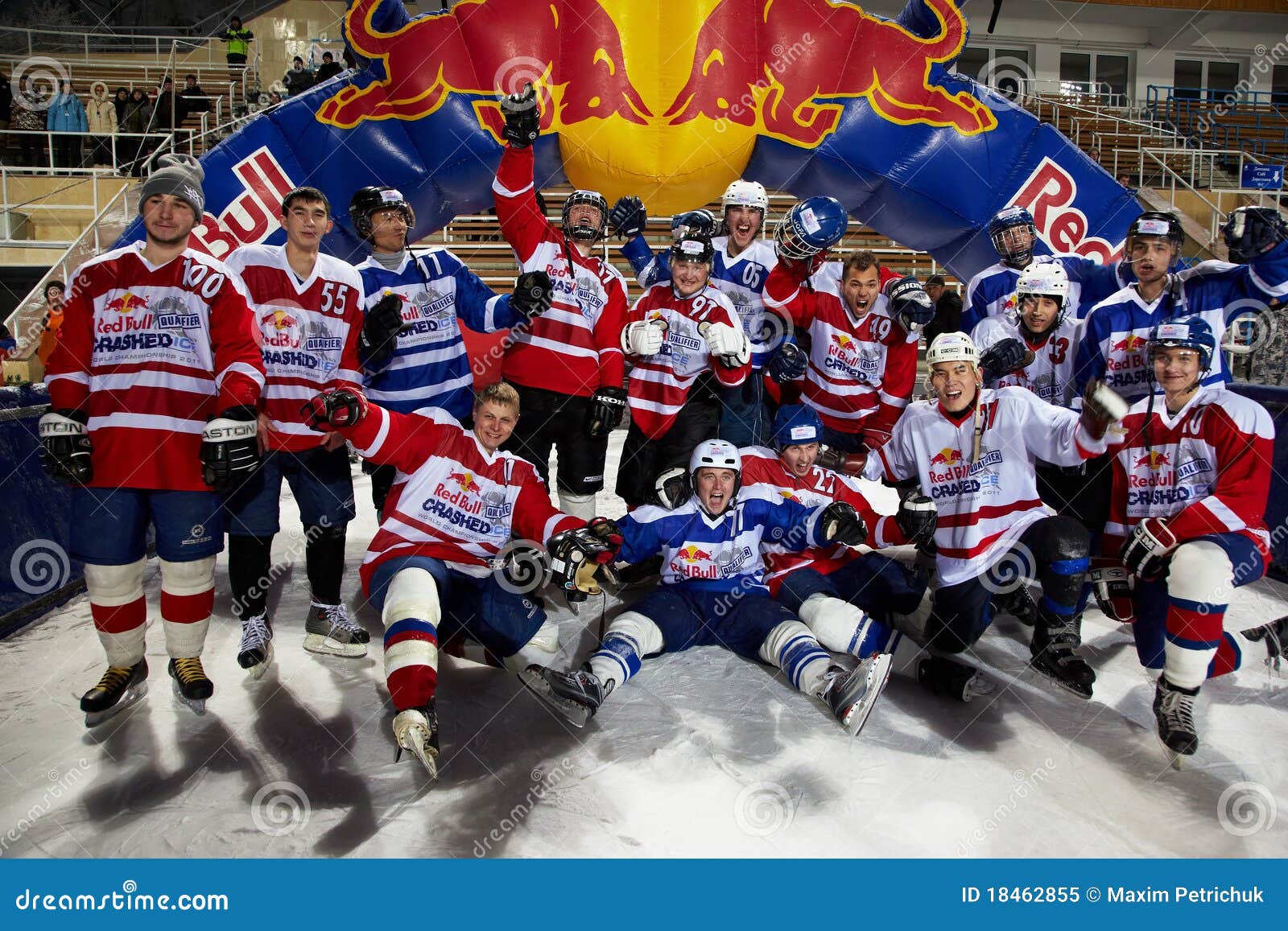 Competitors Race at the Redbull Crashed Ice Editorial Image - Image of ...