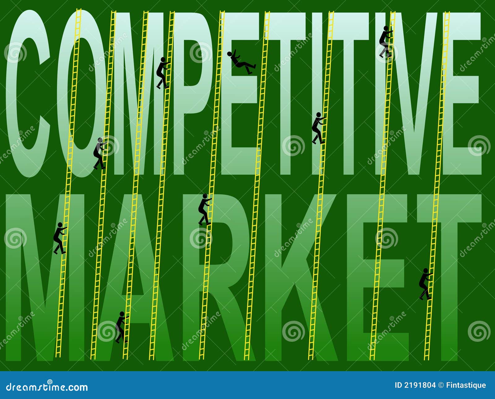 Competive market stock illustration. Illustration of market - 2191804